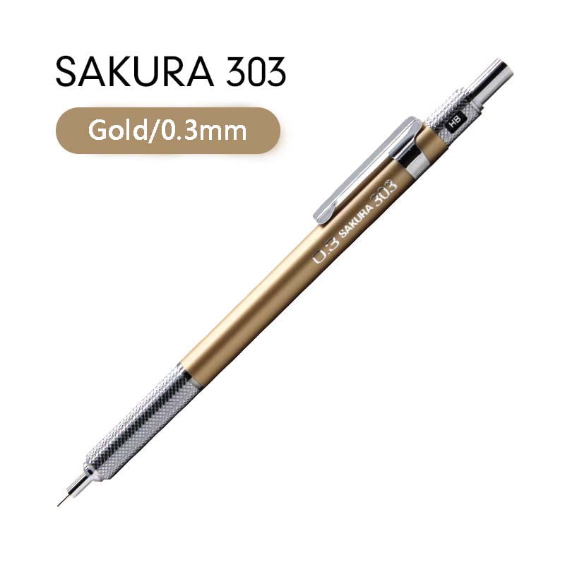 Sakura metal automatic pencil 0.5/0.3mm drawing hand-painted student ...
