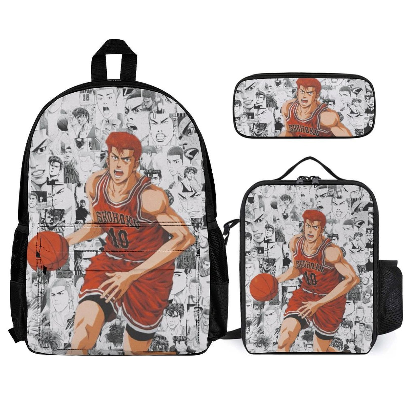 Sakuragi Hanamichi Pocket Backpack, Crossbody Lunch Bag, Pen Case Set ...