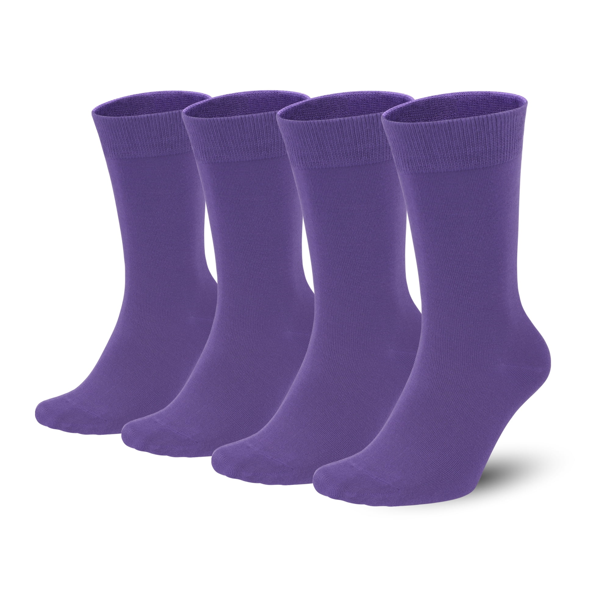 Sakusock Men's Colorful Combed Cotton Crew Socks – Dress Neon Vivid ...