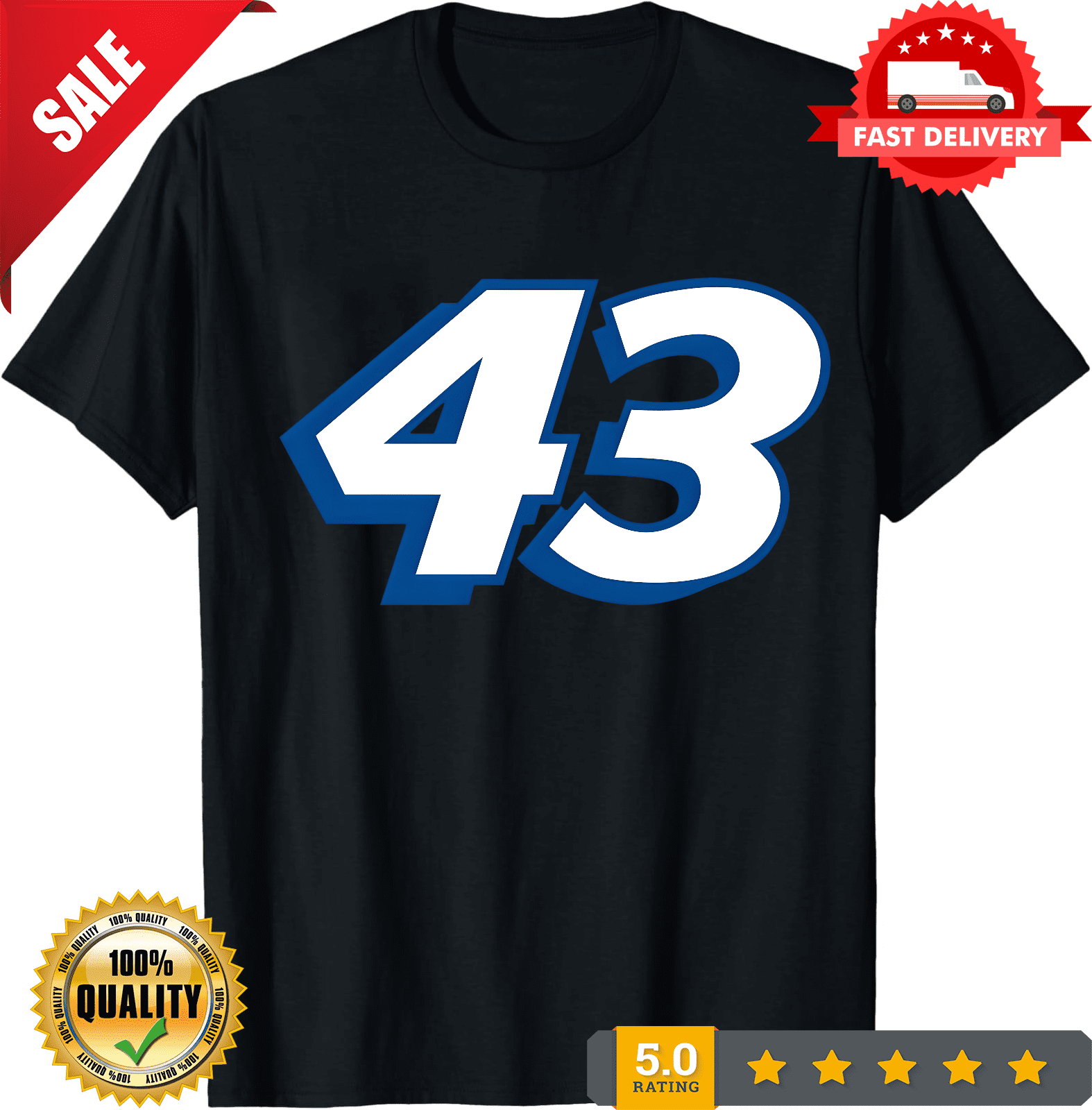 SalE!! Richard Petty 43 Classic T-Shirt S-5XL, LIMITED EDITION-TH64071 ...