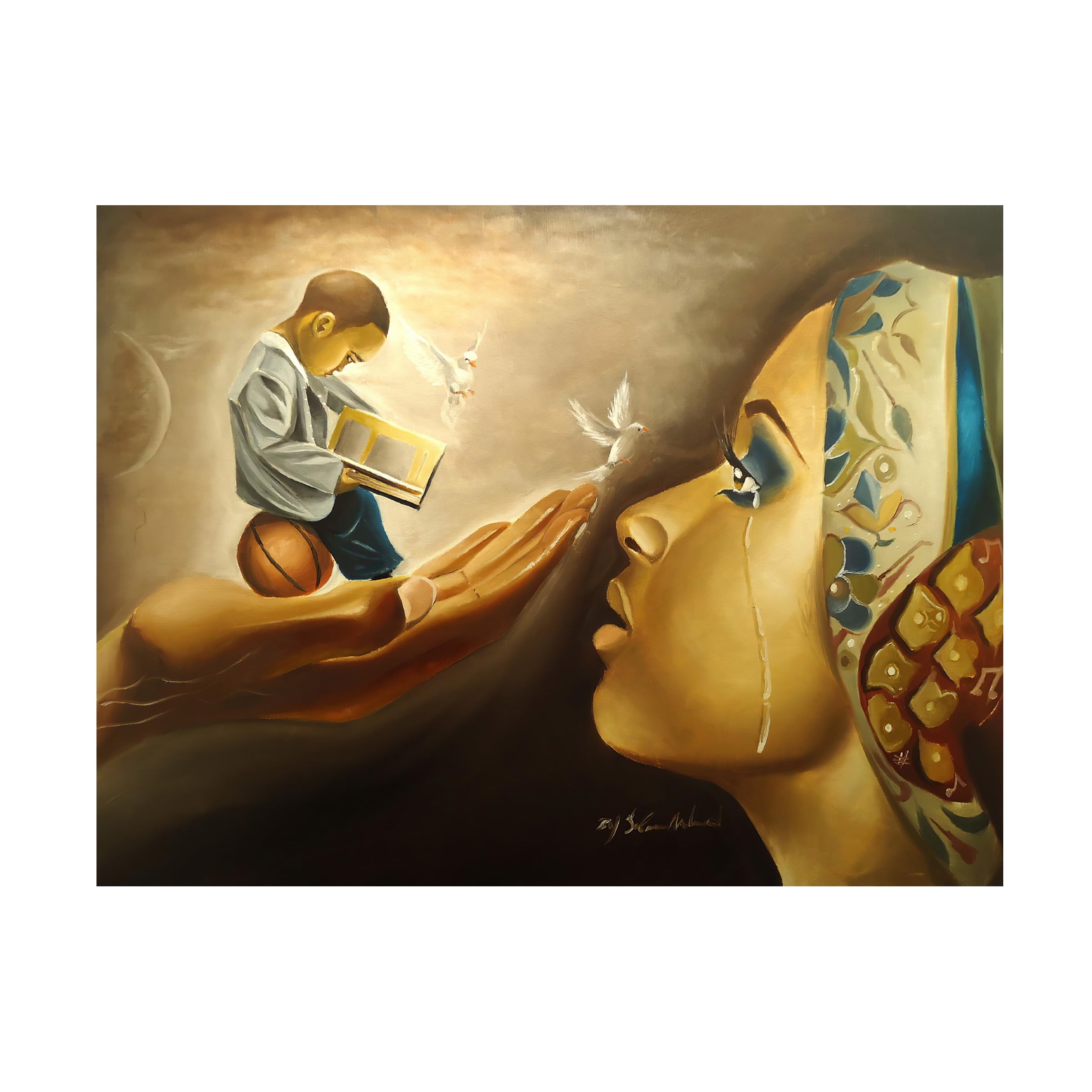 Salaam Muhammad 'Mother Behold Your Child' Canvas Art - Walmart.com