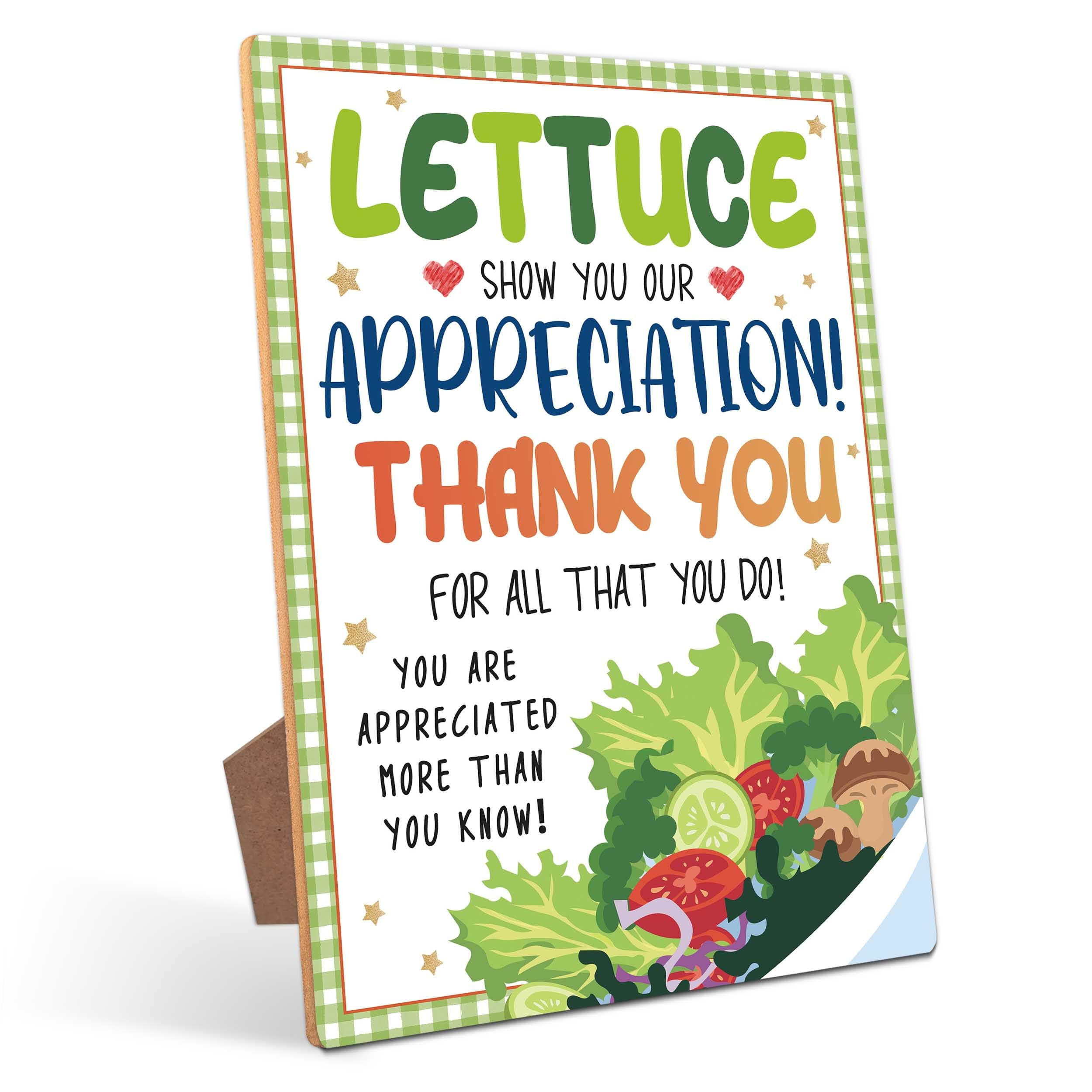 Salad Bar Appreciation Sign, Lettuce Show ATT1You Our Thanks ...