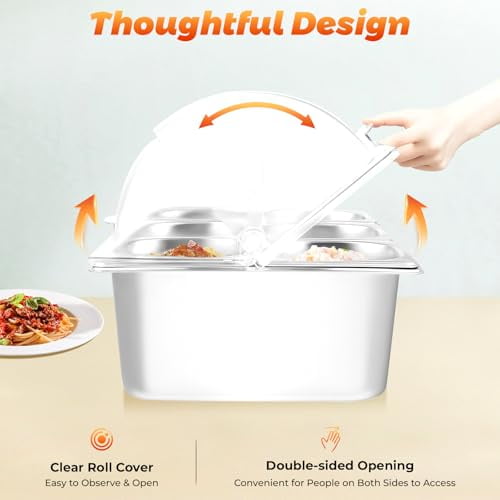 Salad Bar Buffet Station, Countertop Food Serving Display Container ...