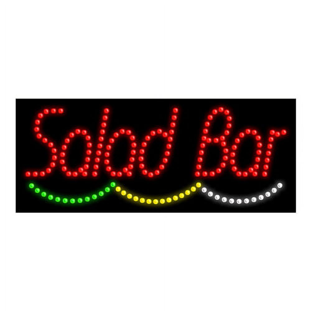 Salad Bar-LED Dots Sign Made in USA - Walmart.com