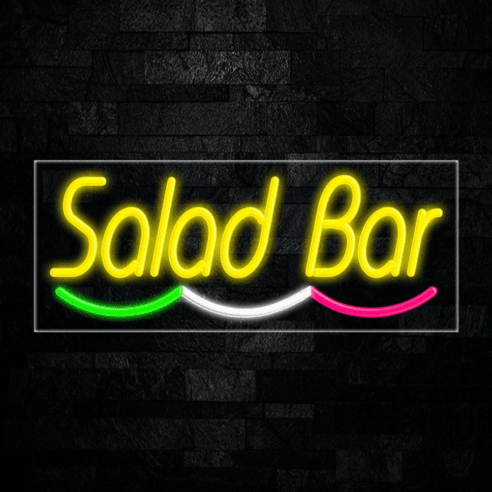 Salad Bar-LED Neon Sign 30"L x 12"H #30886 - Walmart.com