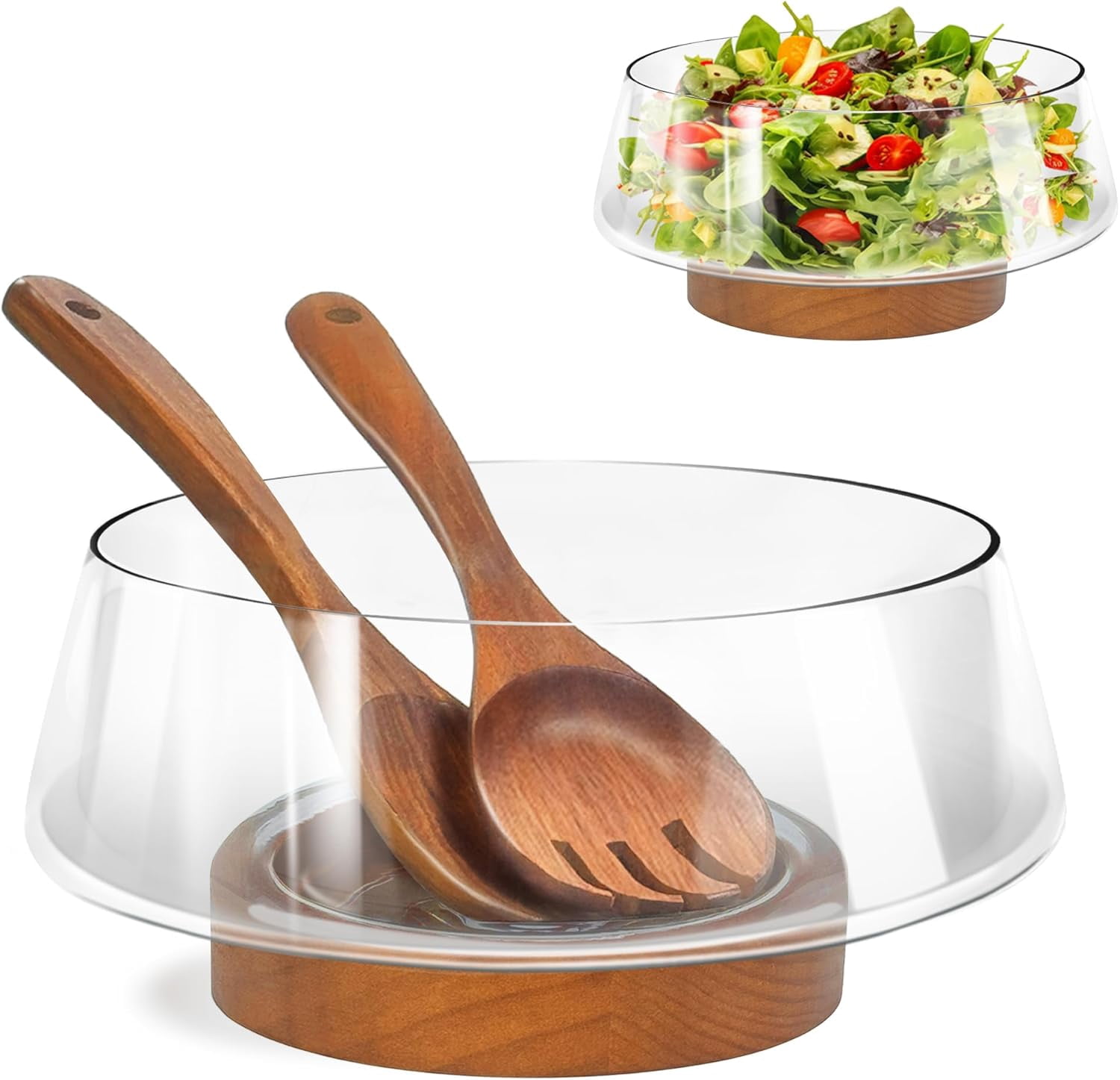 Salad Bowl, Salad Serving Bowl Extra Large, Serving Bowls with Solid ...