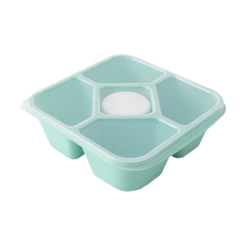 Salad Container 5 Compartment Snack Containers Divided Snack Box BPA ...