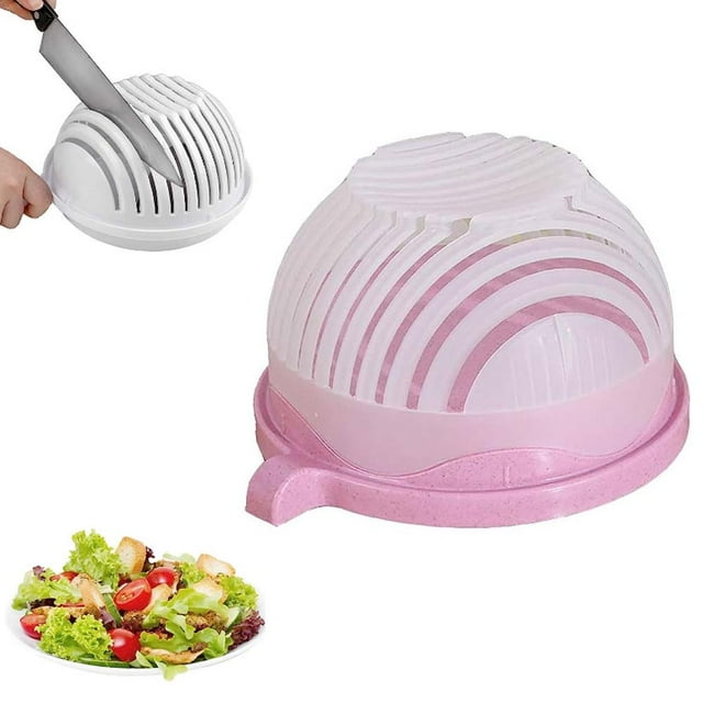 Salad Cutter Bowl Upgraded Easy Salad Maker Fast Fruit Vegetable ...