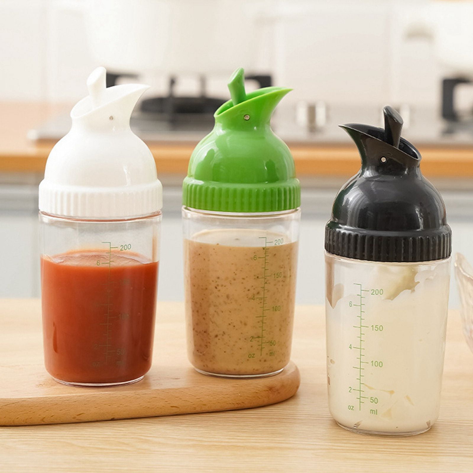 Salad Dressing Container, Salad Dressing Bottles with Lid,B - Walmart.com
