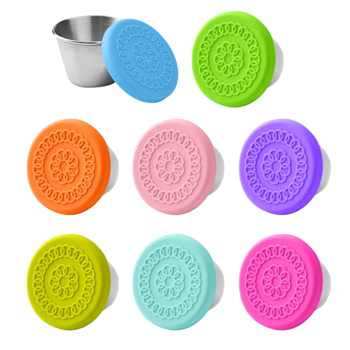 Salad Dressing Container To Go, Small Condiment Containers with Lids ...