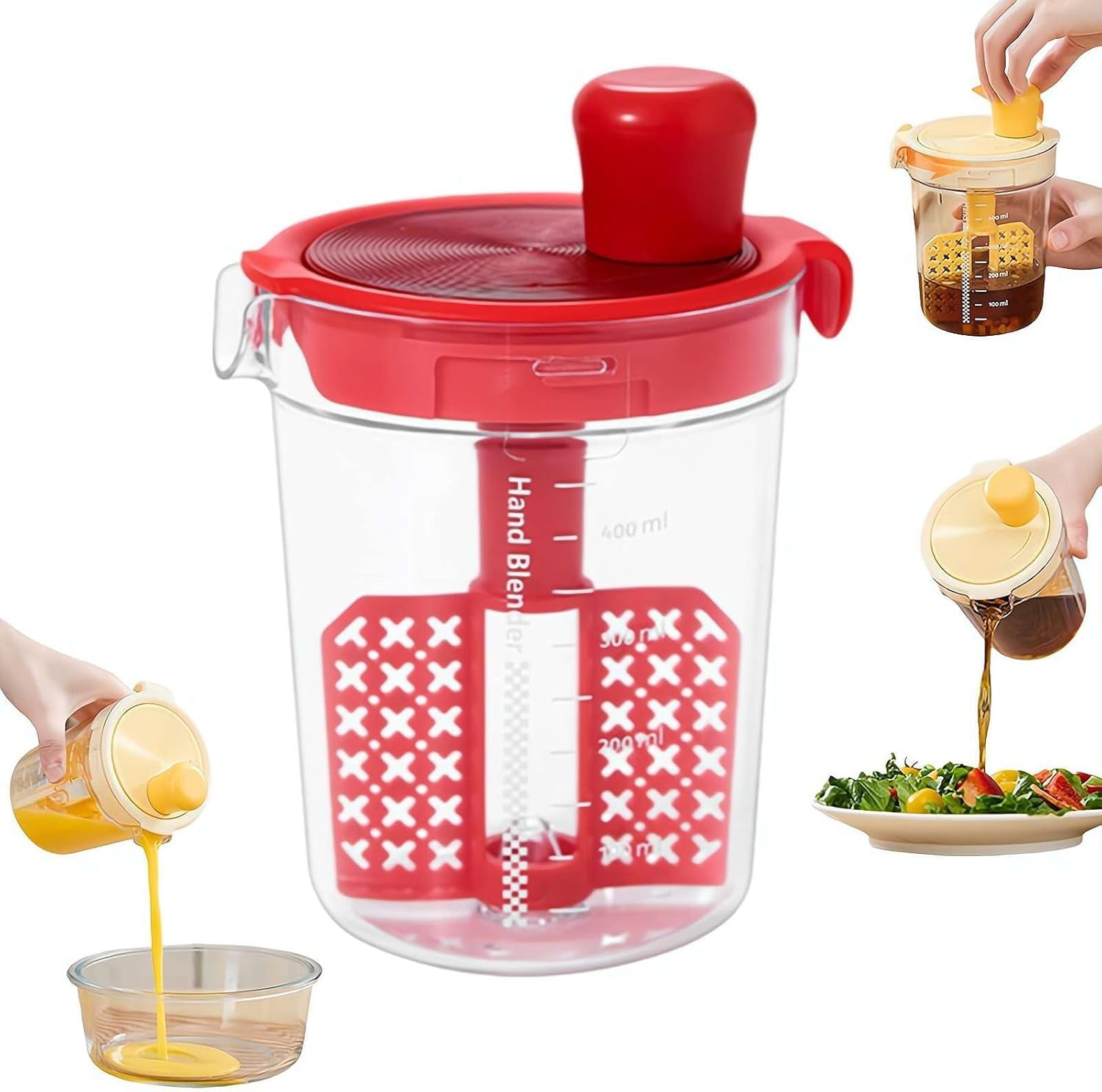 Salad Dressing Mixer Salad Mixing Cup,with Scale Egg Liquid Mixing Cup ...