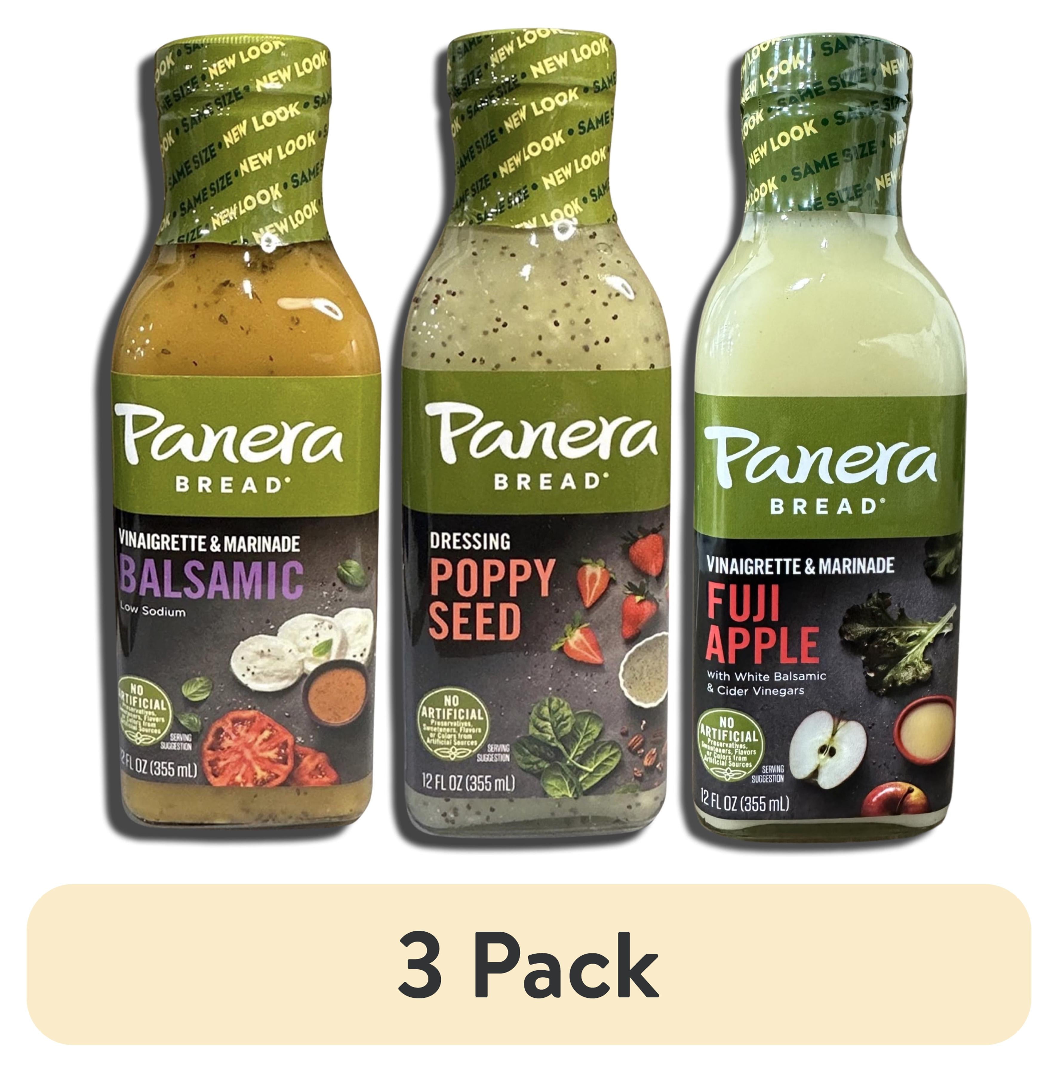 (3 pack) Panera Salad Dressing Variety Pack 12 Oz Bottle | Pack of 3 ...