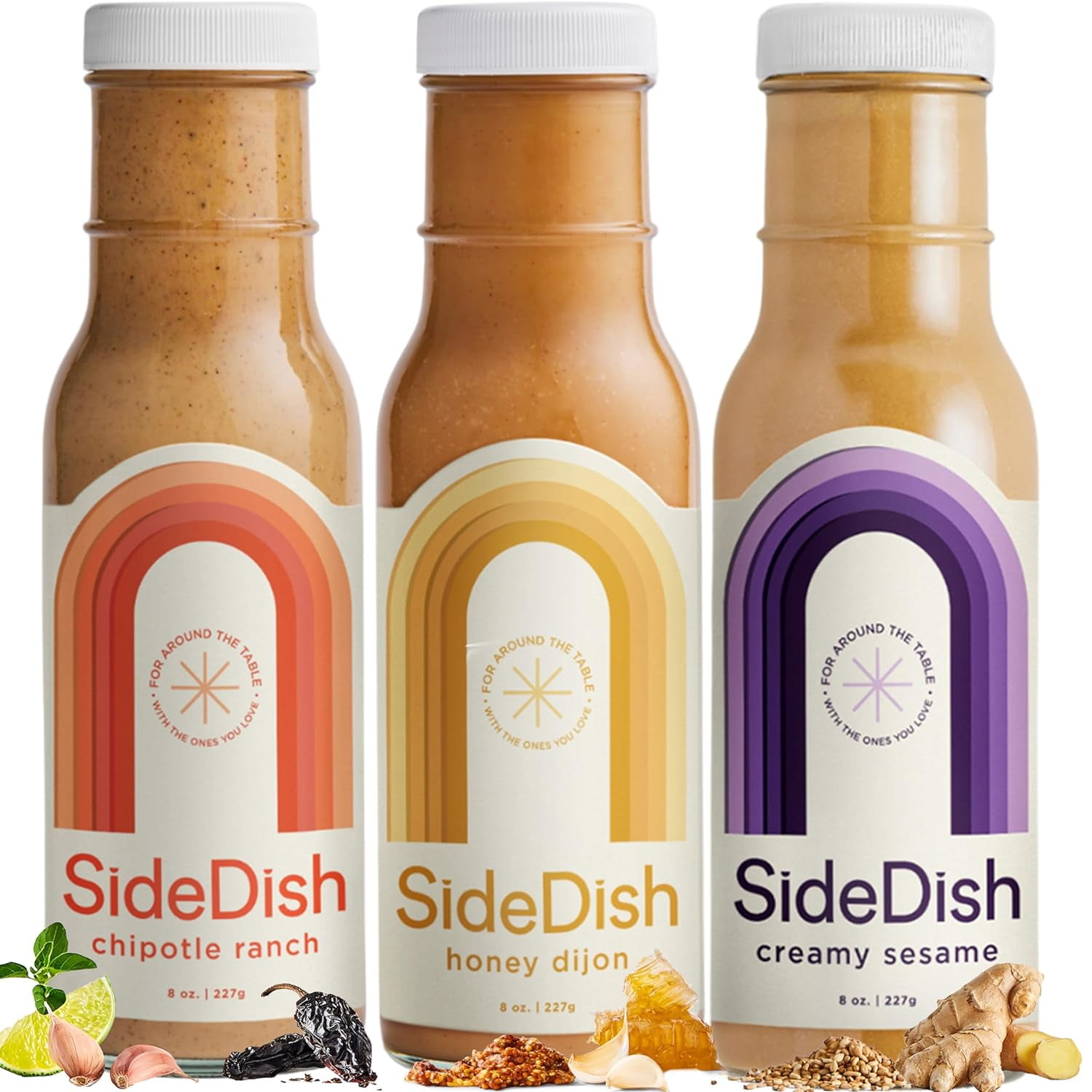 Salad Dressing Variety Pack (Pack of 3) – Chipotle Ranch, Creamy Sesame ...
