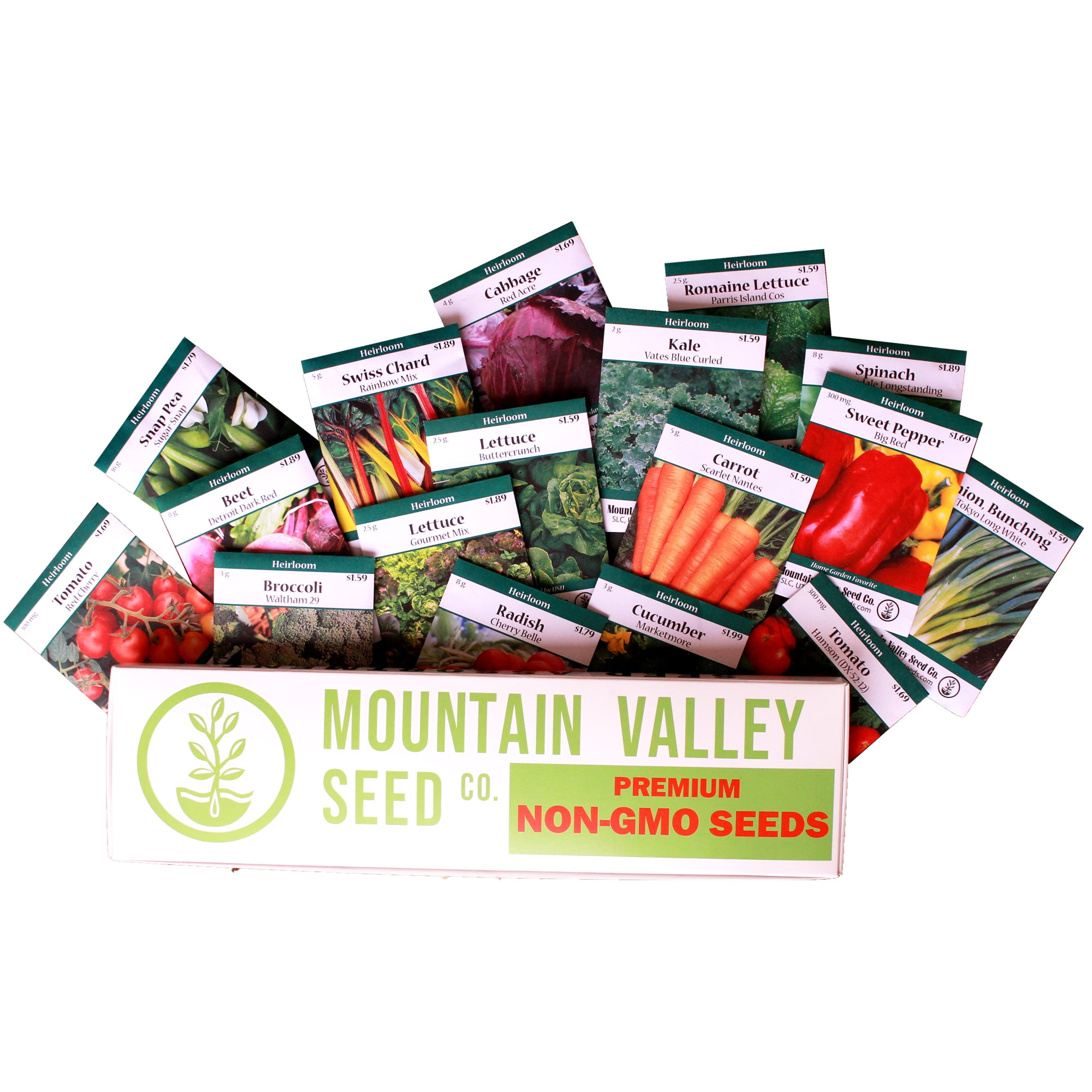 Salad Garden Seed Collection - Premium Assortment - 18 Non-GMO ...