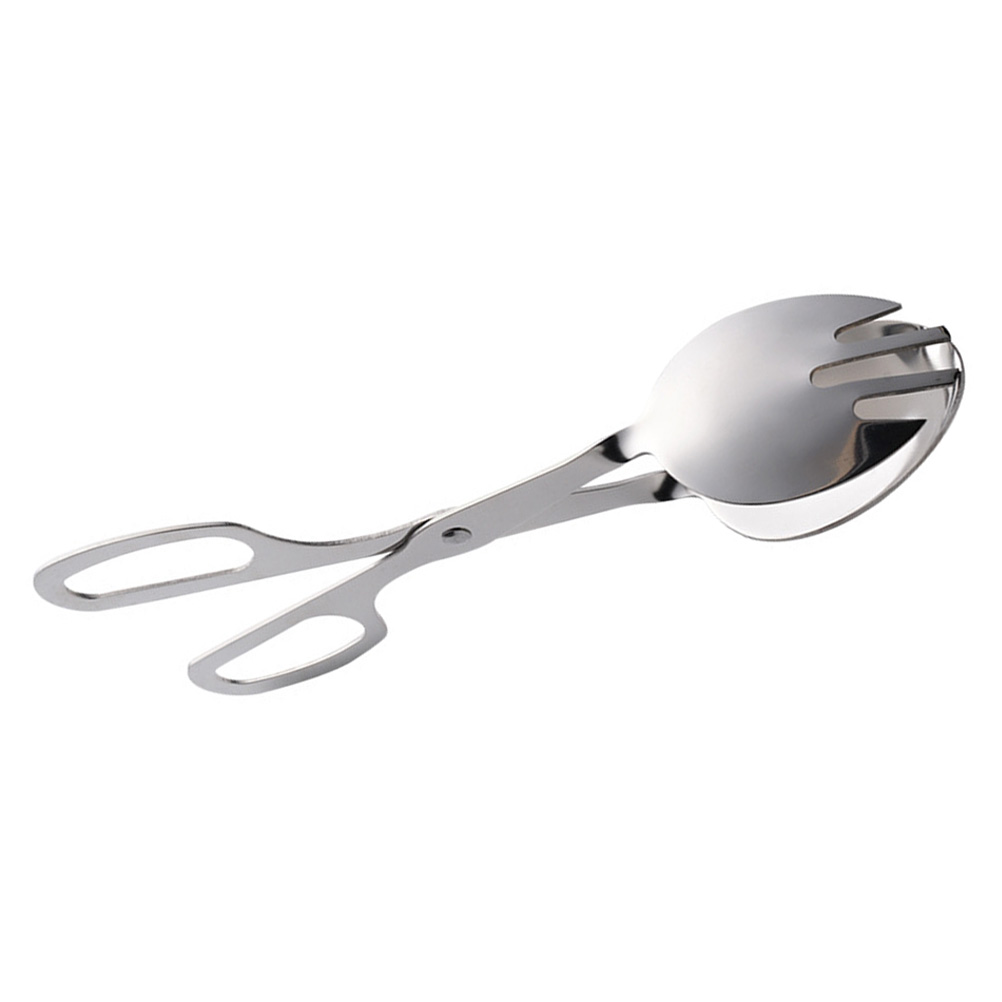 Salad Holder Stainless Steel Food Clip Fried Bbq Clamp Tongs Catering ...