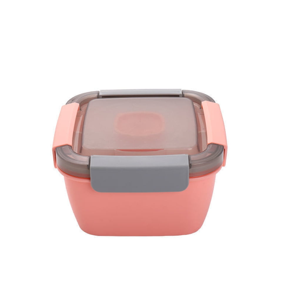 Salad Lunch Container With Large, 3-Compartment Bento-Style Tray For ...
