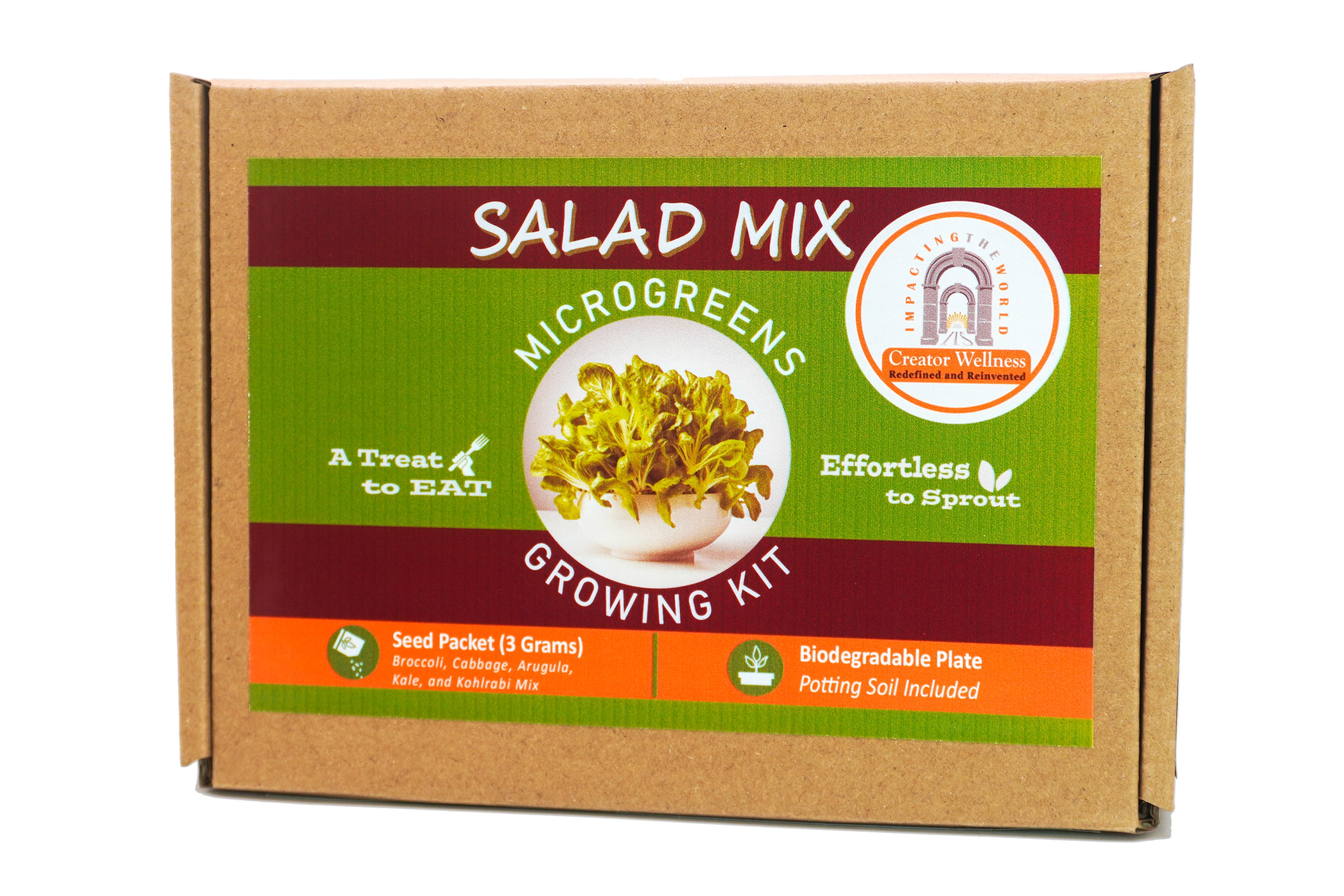 Salad Mix Microgreens Growing Kit by Creator Wellness, Perfect for ...