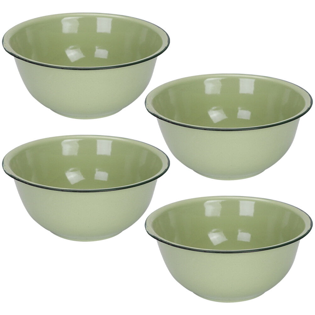 Salad Mixing Basin Enamelware Bowl Gsi Camping Cookware Bowls with Lids ...