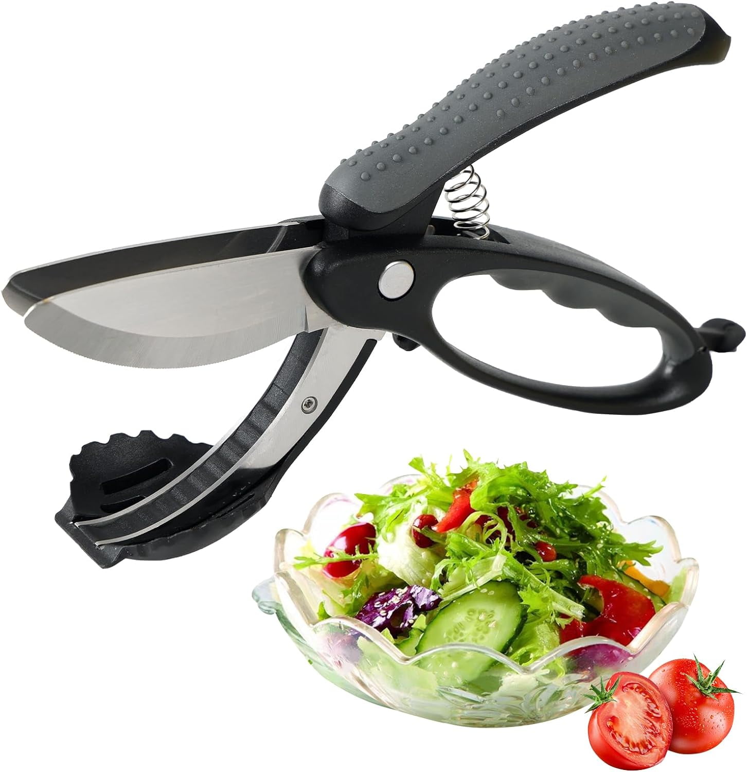 Salad Scissors, Salad Chopper with Double Blades, Lettuce Chopper ...