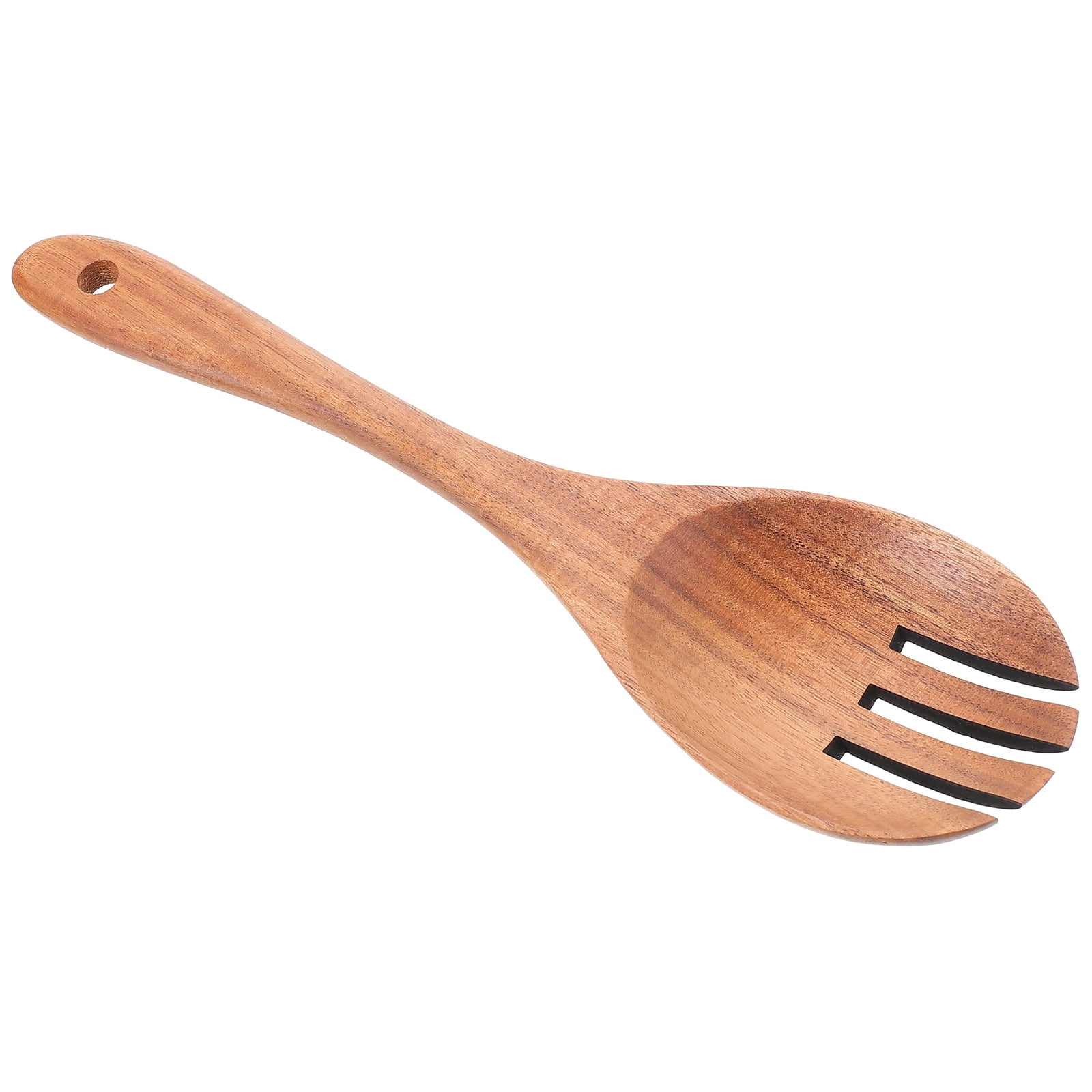Salad Serving Spork Home Supplies Acacia Fork Log Large Wood - Walmart.com