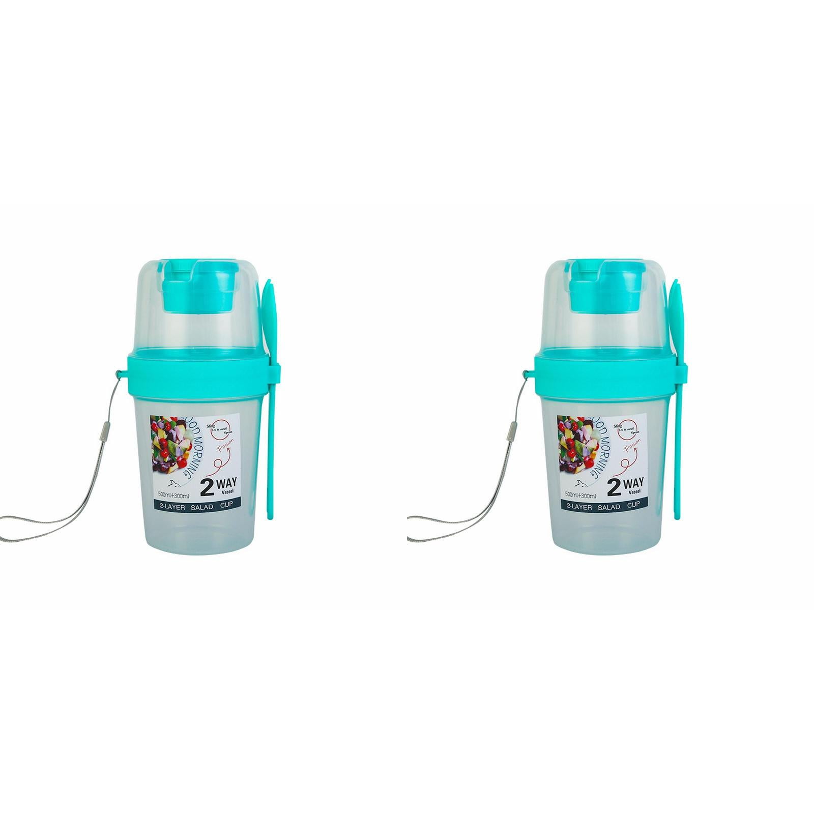 Salad Shaker Cup Container For Lunch Breakfast Yogurt Parfait Cups With ...