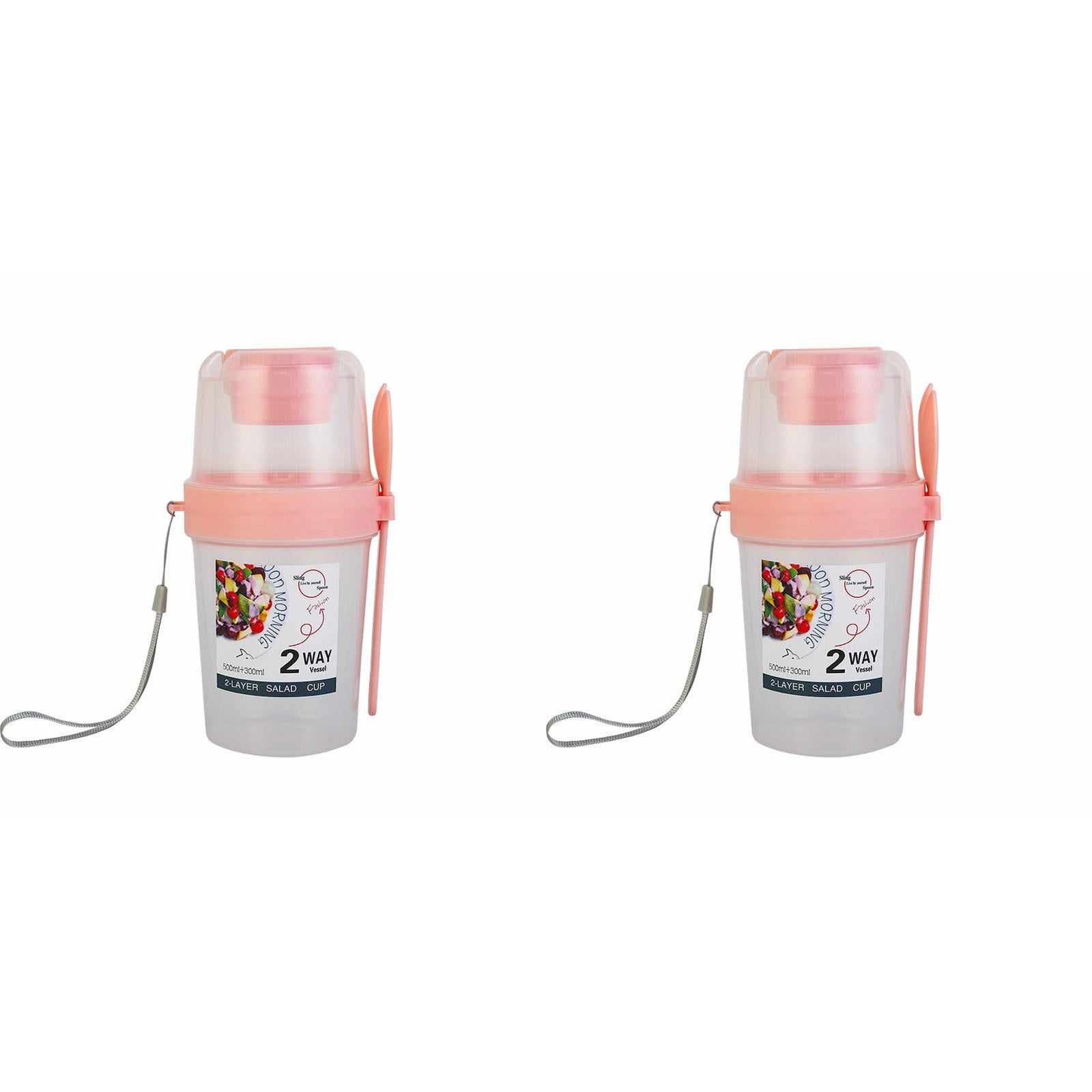 Salad Shaker Cup Container For Lunch Breakfast Yogurt Parfait Cups With ...