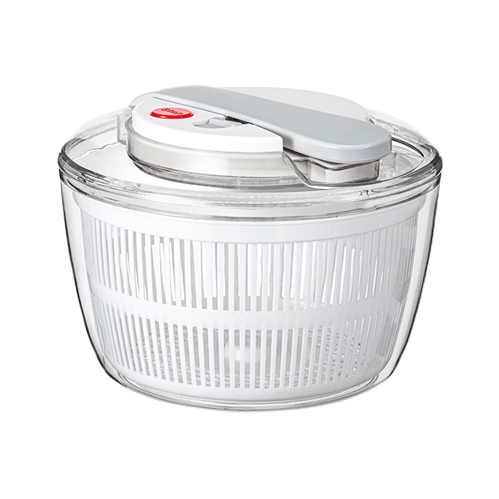 Salad Spinner Large Salad bowl with Lid, One-handed Easy Press Kitchen ...