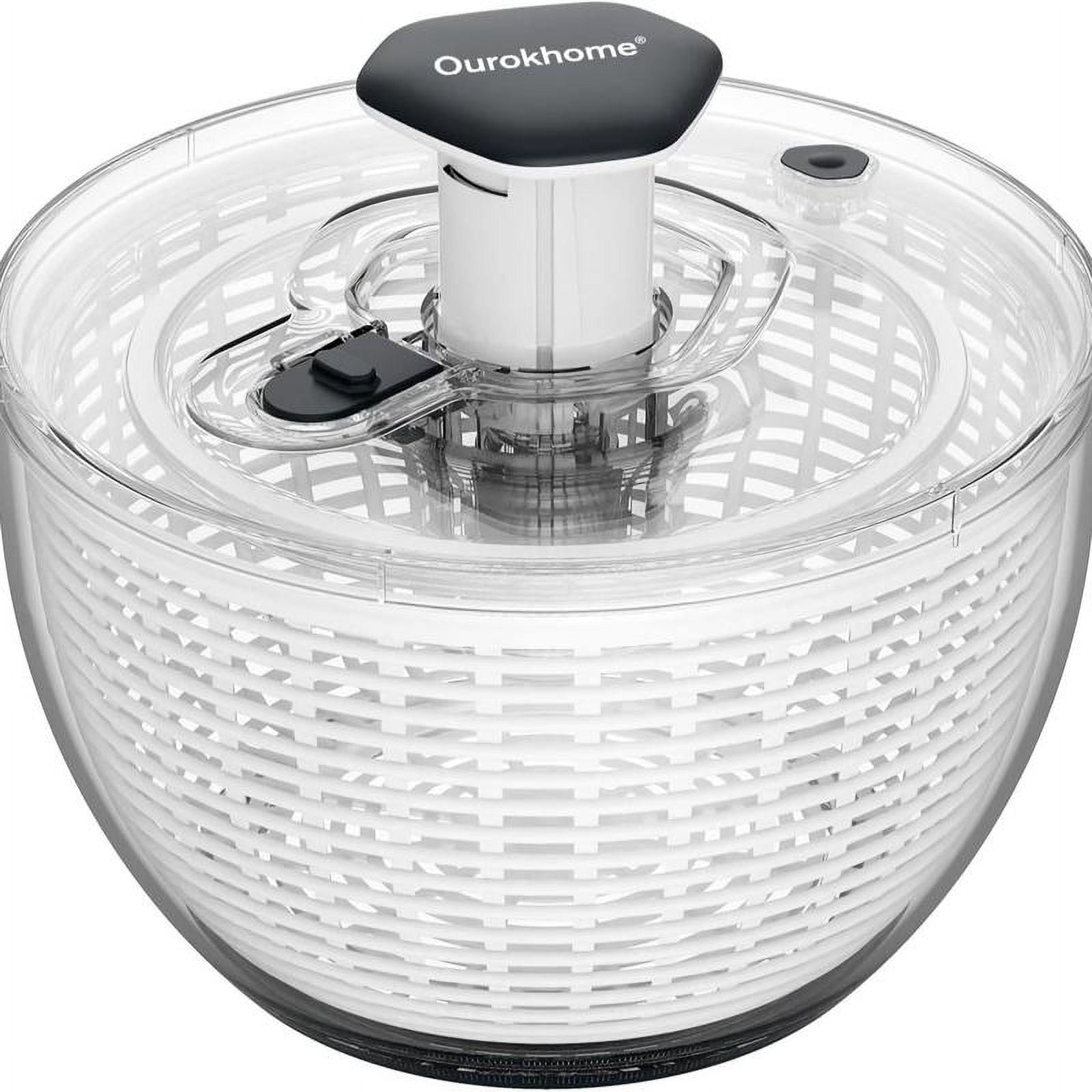Salad Spinner Lettuce Dryer Christmas Gift One-handed Easy Press Large ...