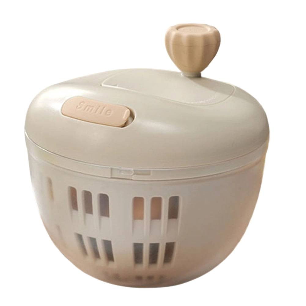Salad Spinner with Crank Handle Vegetable Dryer Washer with Non-Skid ...