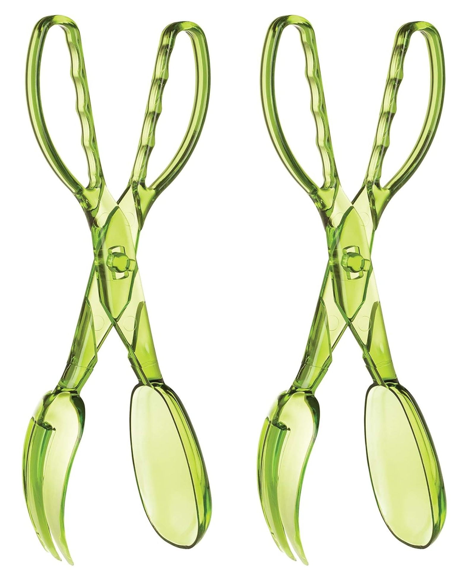 Salad Tongs, Hinged Design, Detachable Fork and Spoon, Set of 2 ...