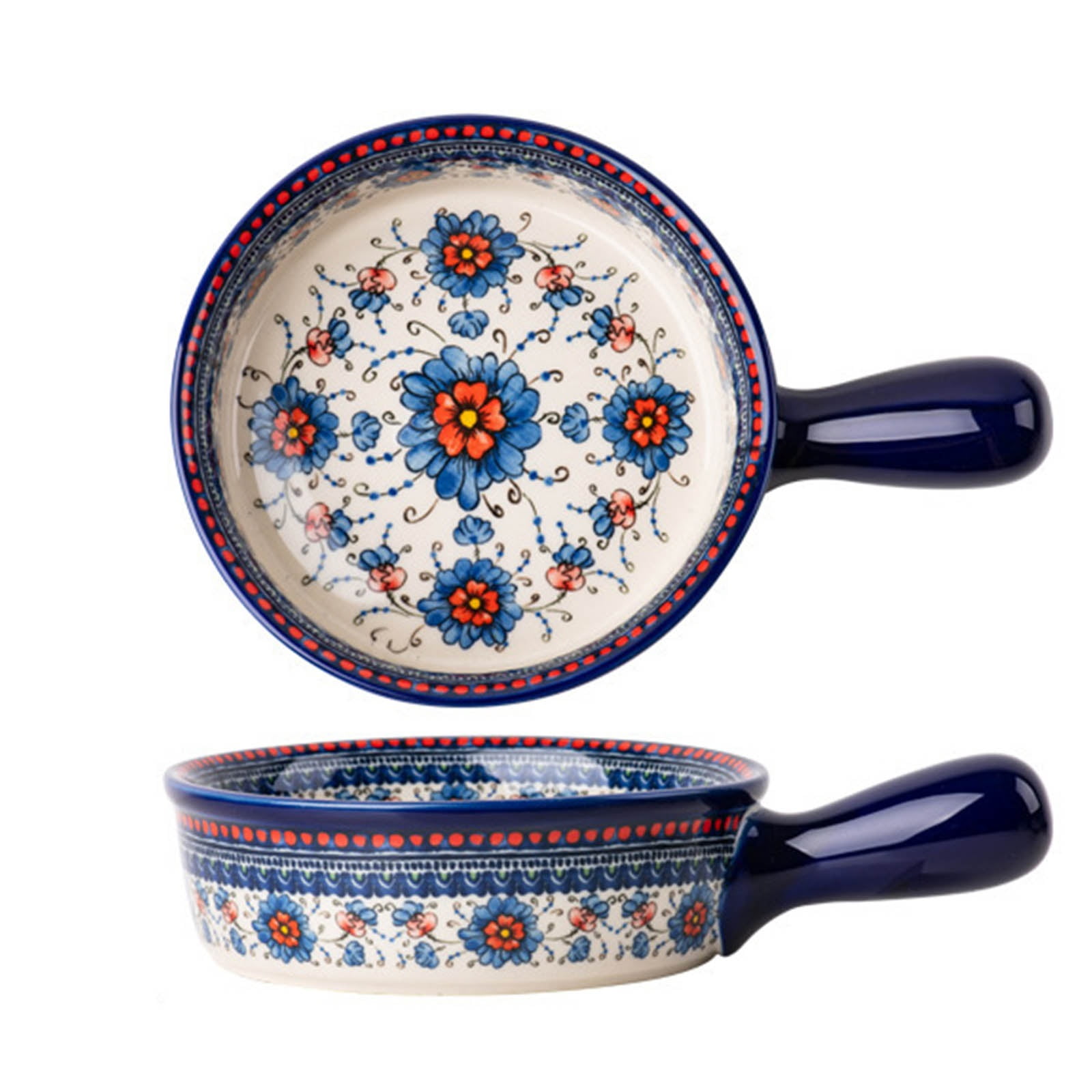 Salad bowl, ceramic casserole dish, porcelain lasagna dishes with ...