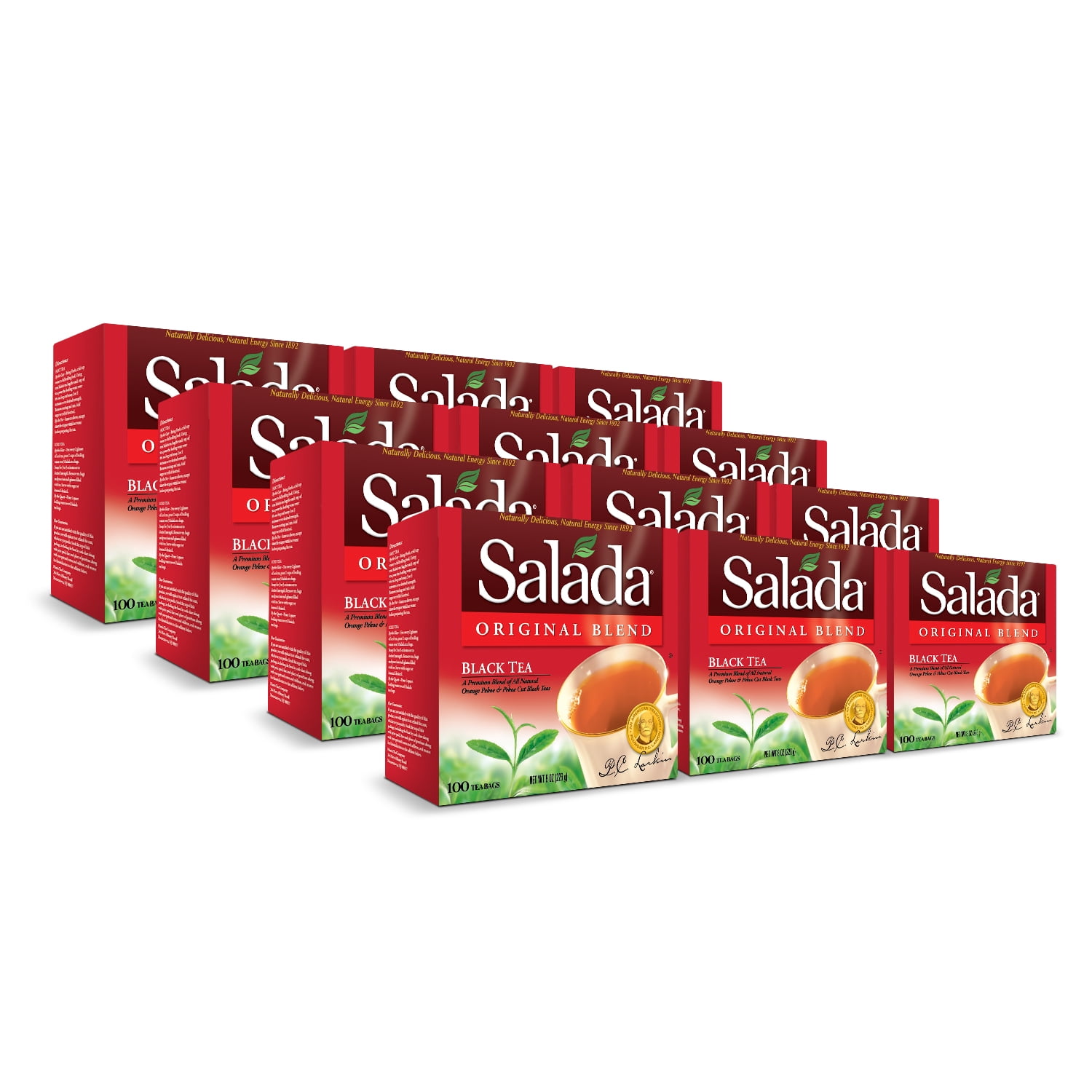 Salada Black Tea, Bold Blend, 100 Individually Wrapped Bags, Pack of 12 ...