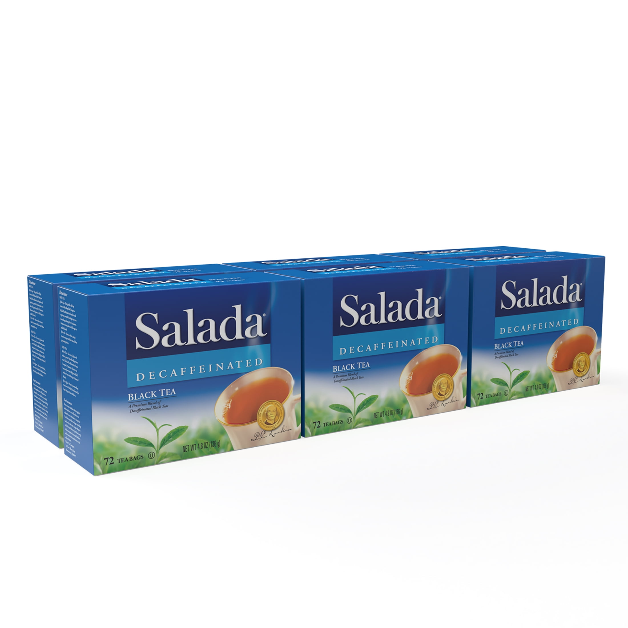 Salada Decaffeinated Black Tea Blended Strong Black Tea with 72 Tea ...