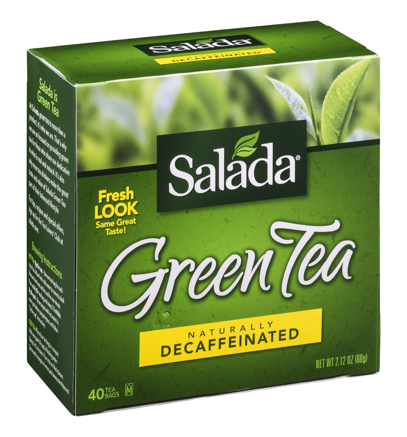 Salada Decaffeinated Green Tea, 40-Count Boxes (Pack Of 6) - Walmart.com