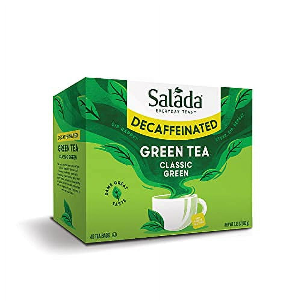 Salada Green Tea Naturally Decaffeinated with 40 Individually Wrapped ...