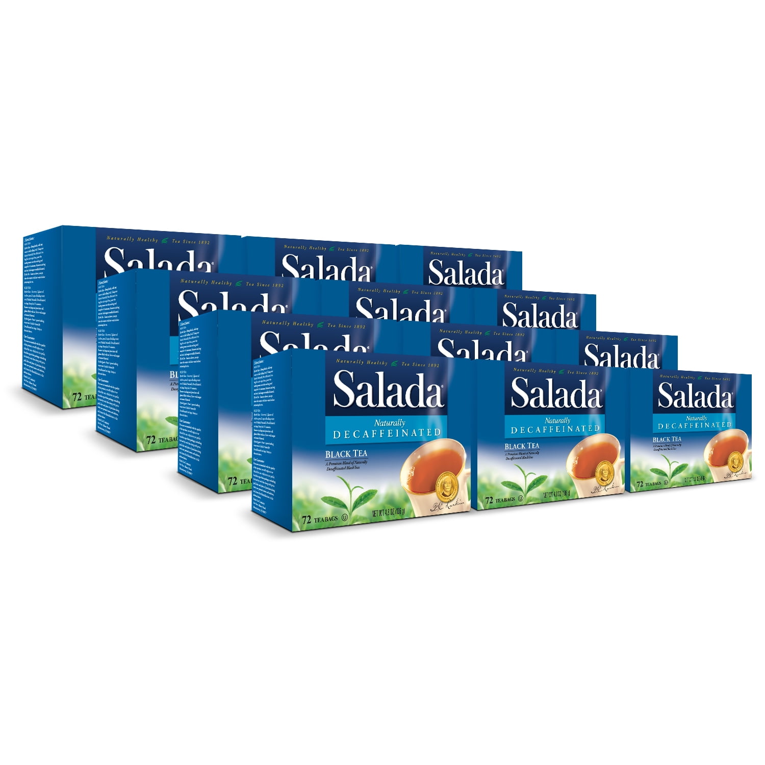 Salada Decaf Black Tea, 72 Bags/Box, Strong & Antioxidant-Rich ...