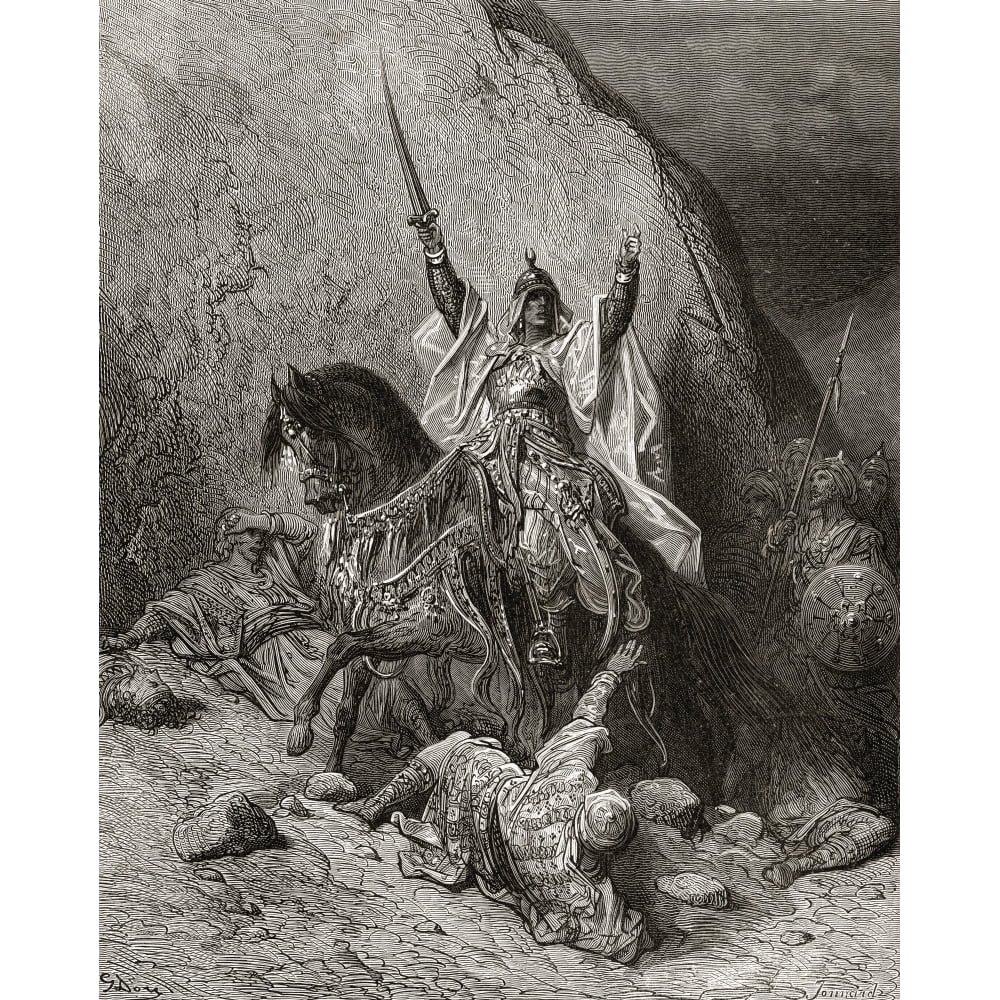 Saladin Salah Ed Din Yusuf Sultan During Second Crusade Poster Print ...