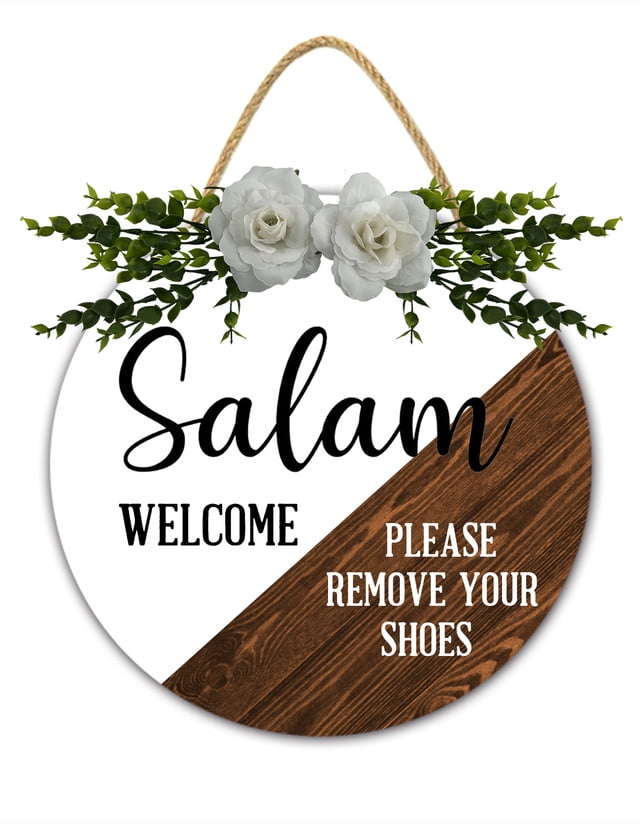Salam Welcome Sign, Eid gifts for women, Shoes Off Sign, Muslim family ...