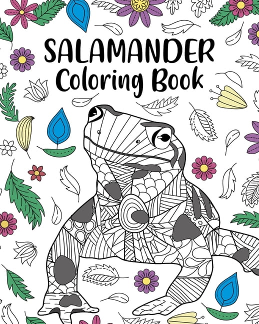 Salamander Coloring Book: Funny Quotes and Freestyle Drawing Pages ...