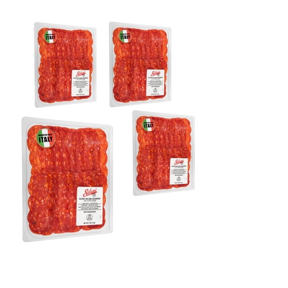 Salami Calabrese Sliced, Salumi Italiani (4 pack) - Walmart.com
