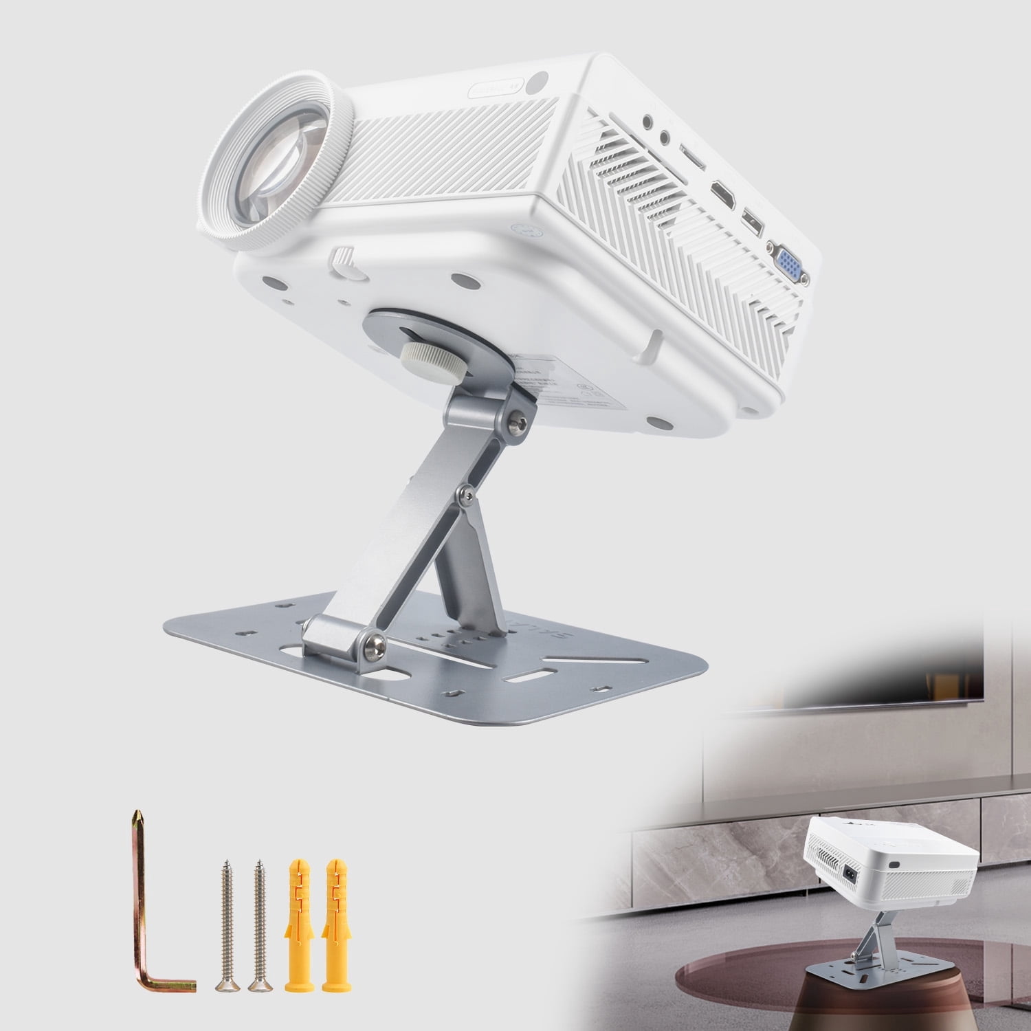 Salange 3-in-1 Mini Projector Stand, Foldable, Easy Setup, Portable and ...