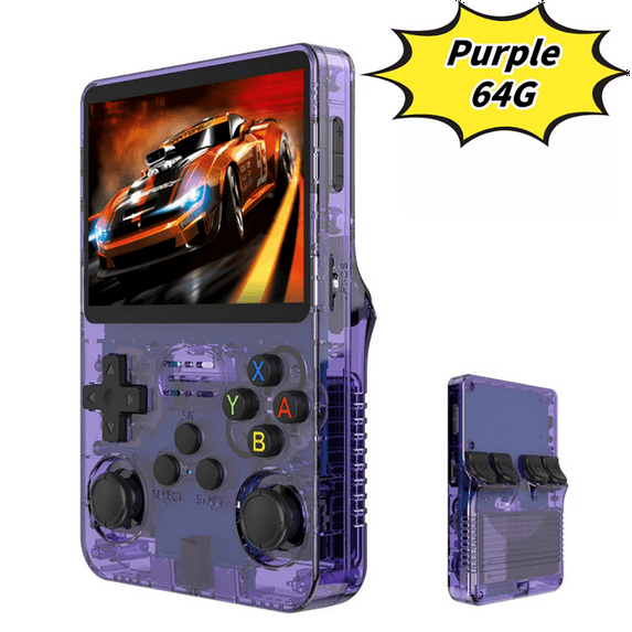 Salange R36S Open Source Handheld Game Console, 3.5-inch 3D RGB screen ...