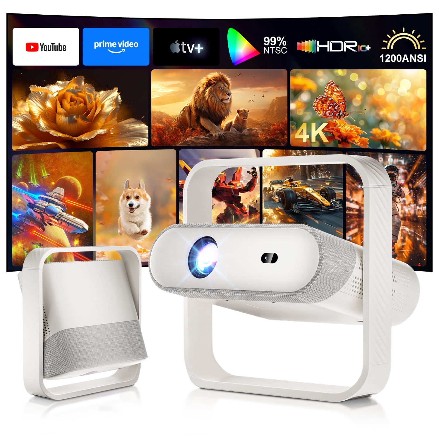 Salange Smart Projector, Salange 1080P Full HD Portable Projector with ...