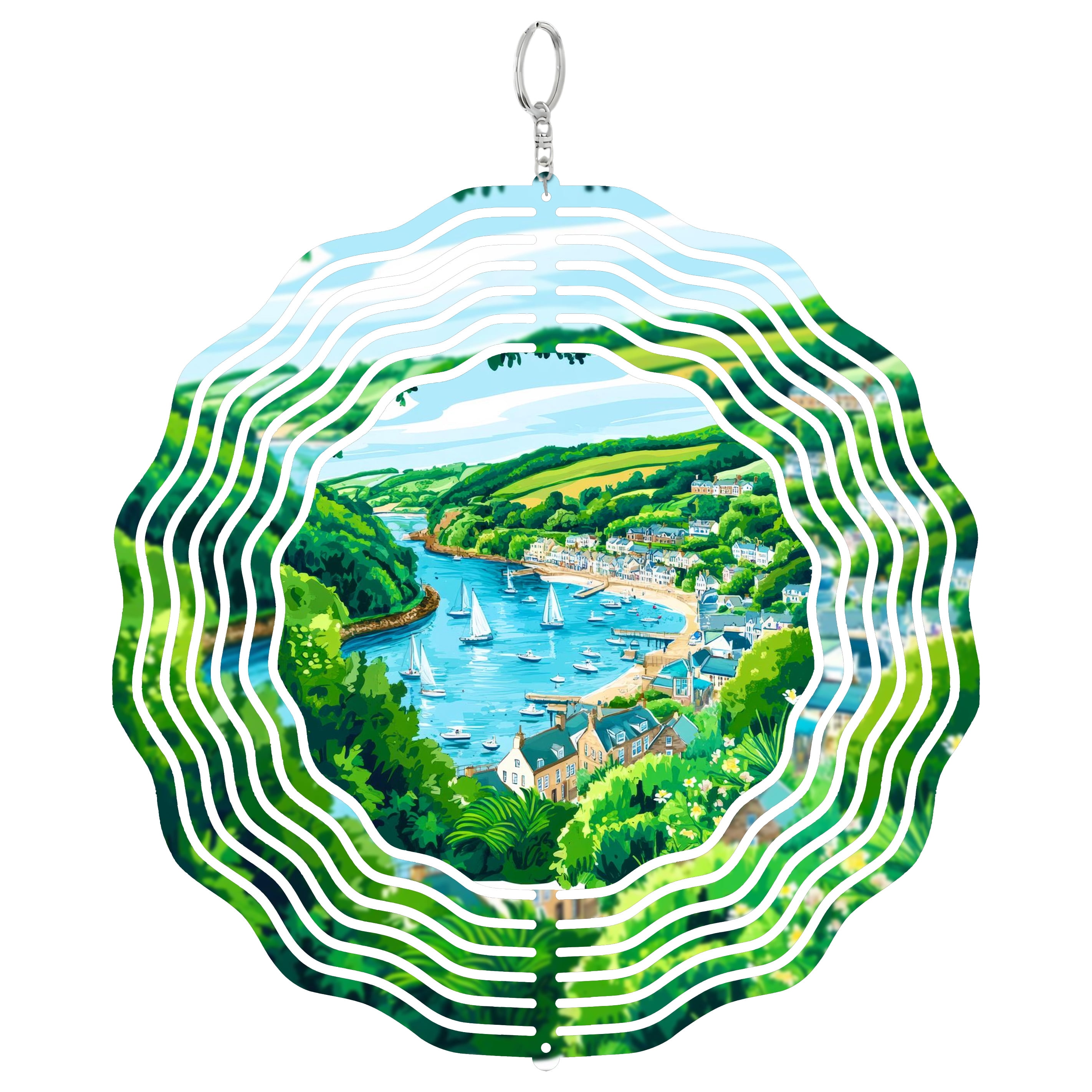 Salcombe Devon Estuary 3D Wind Spinner Kinetic Hanging Ornament Outdoor ...