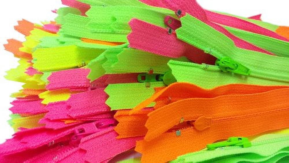 Sale 4" YKK Zippers #3 Skirt & Dress Nylon Coil (Special) Bright Neon ...