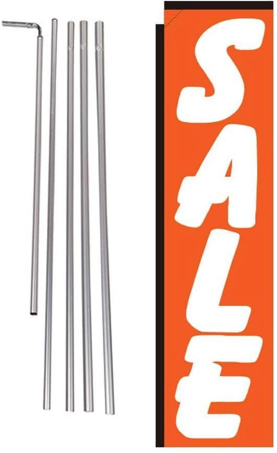 Sale Advertising Rectangle Feather Banner Flag with Pole Kit and Ground ...