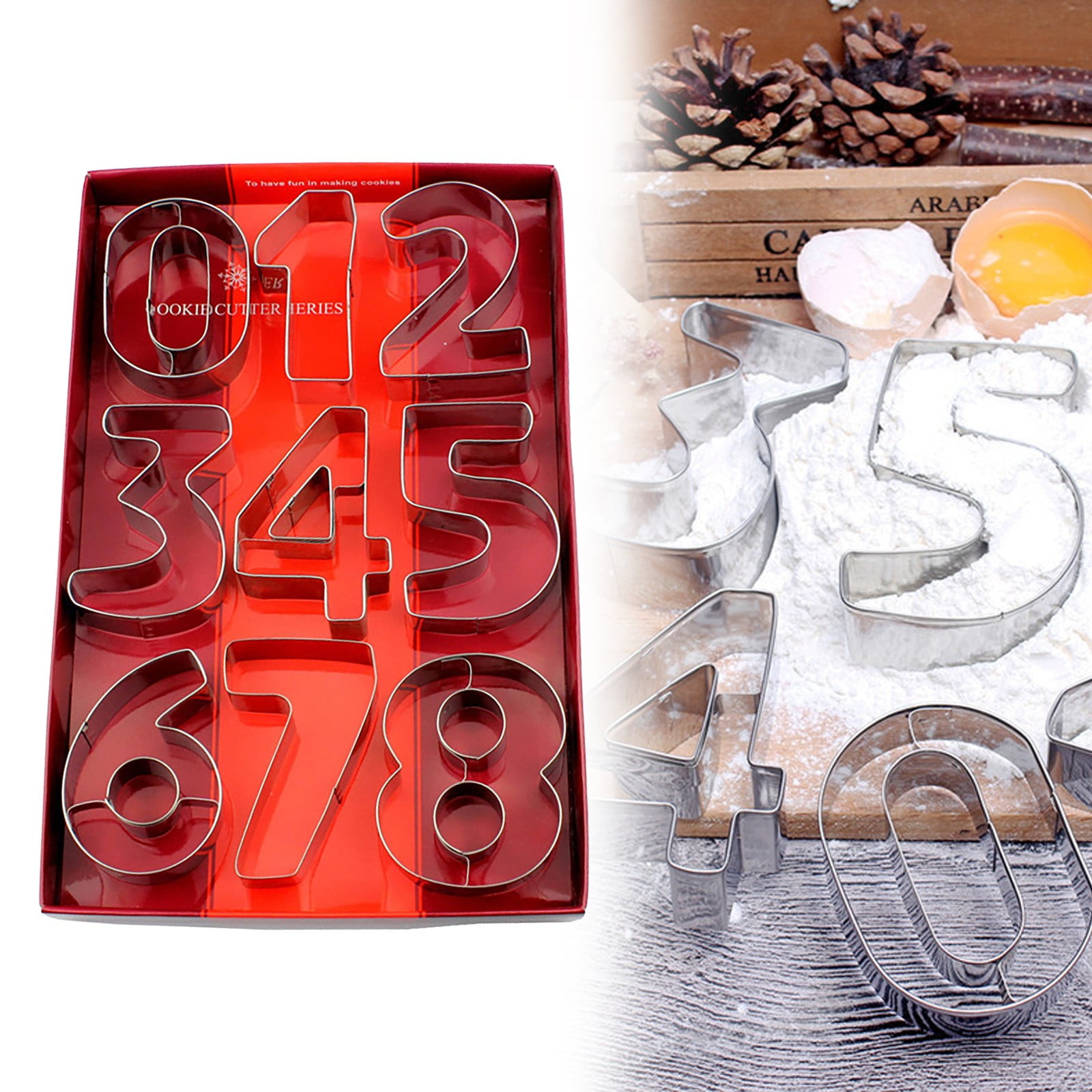 Sale! Biscuit Moulds Tantouec Fashion Trends, Large Number 9-Piece Set ...