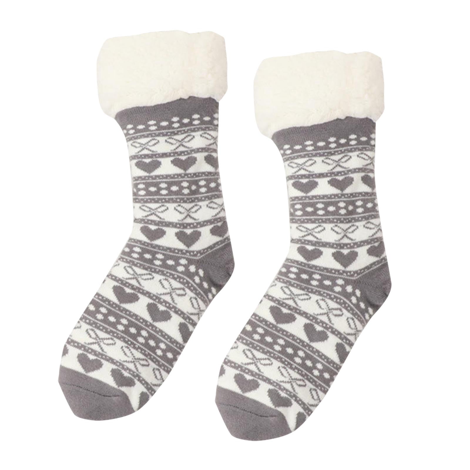 Sale 2025 UHGANN Under $10 Womens Fuzzy Christmas Socks: Fluffy Funny ...