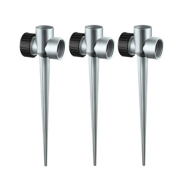 3 Pack - Orbit 1/2 Inch Zinc Flow-Thru Lawn Sprinkler Spike Base ...