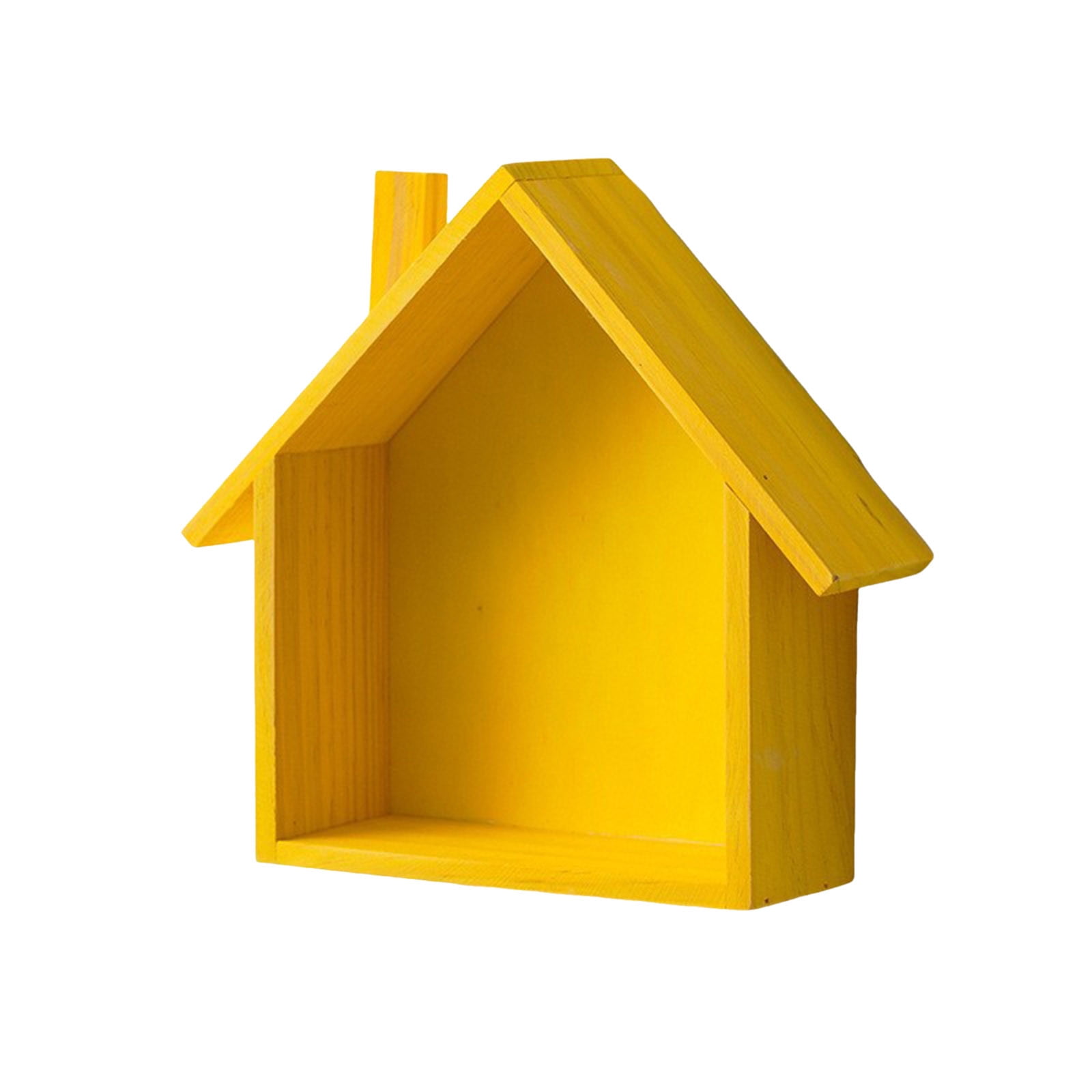 On Sale Clearance! Wooden Display Shelf Yellow, Shaped Wooden Display ...